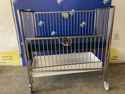 (1) Hard Baby Crib with Wheels for sale