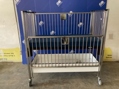 (1) Hard Baby Crib with Wheels for sale