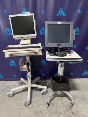 (1) Levitator Computer Cart (1) Medi Kiosk for sale
