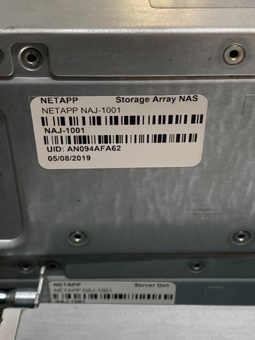 (1) Pallet of NetApp Storage Arrays for sale