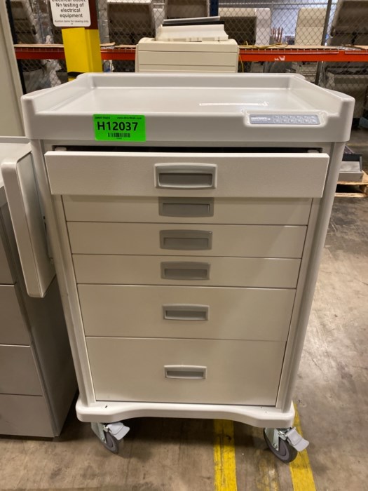 (1) Stanley InnerSpace Crash Cart & (1) Cabinet for sale