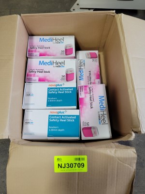 11 BOXES MediCore MediHeel Newborn Safety Heel Stick for sale