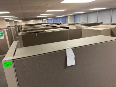 Lot of Approximately (12) Teknion Modular Workstation Cubicles for sale