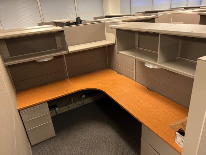 Lot of Approximately (12) Teknion Modular Workstation Cubicles for sale