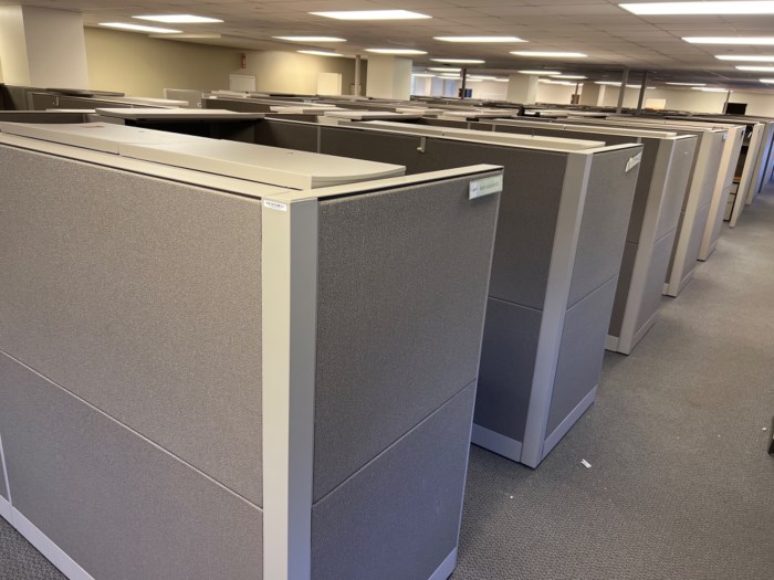Lot of Approximately (12) Teknion Modular Workstation Cubicles for sale