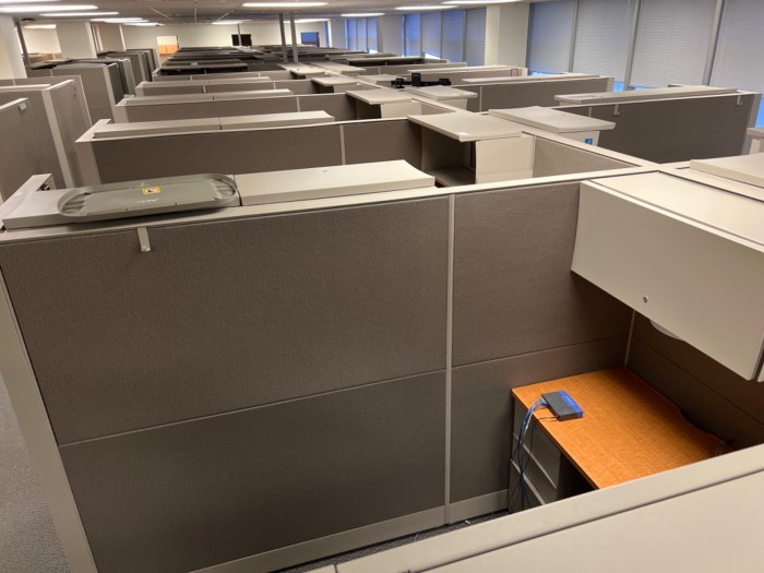 Lot of Approximately (12) Teknion Modular Workstation Cubicles for sale