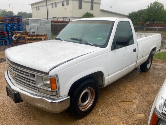 1990 White Chevy Pickup Truck for sale