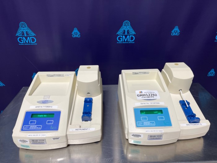 (2) ADVANCED INSTRUMENTS MODEL 3320 OSOMETERS (powers on) for sale