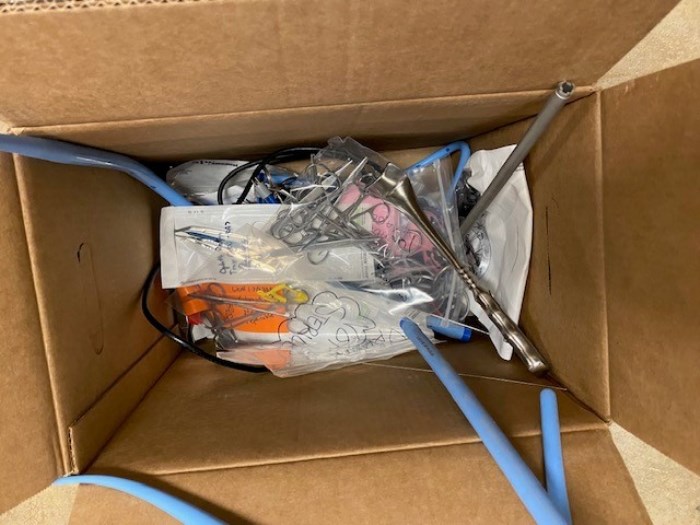 (2) Boxes of Misc. Surgical Instruments for sale