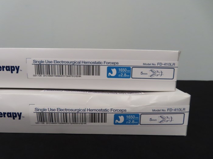 2 BOXES OF OLYMPUS ROTATABLE ELECTROSURGICAL HEMOSTATIC FORCEPS 5MM X ...