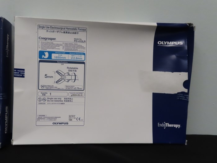 2 BOXES OF OLYMPUS ROTATABLE ELECTROSURGICAL HEMOSTATIC FORCEPS 5MM X ...