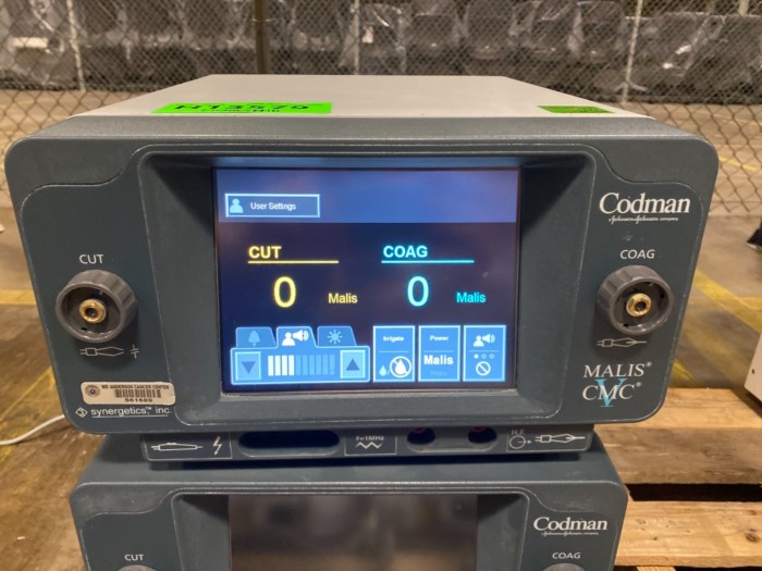 (2) Codman Malis CMC V Bipolar Electrosurgical Generator for sale