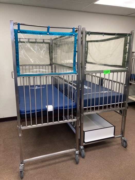 (2) Hard Manufacturing Baby Cribs for sale