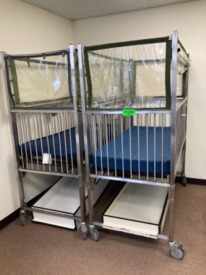 (2) Hard Manufacturing Baby Cribs for sale
