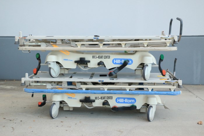 (2) Hillrom Transtar P8000 stretchers for sale