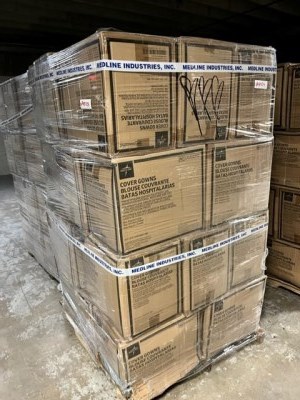 (2) Pallets of Medline Patient Gowns for sale