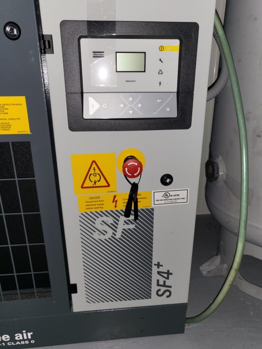 2017 Atlas Copco SF4+ (3 Phase) Air Compressor With FX2 Air Drier ...