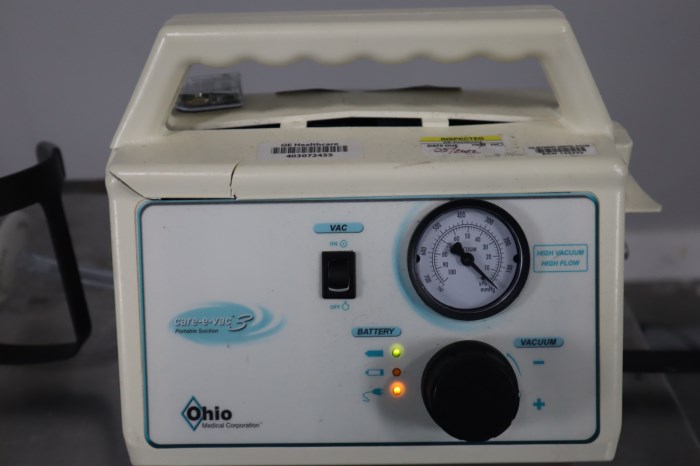 (2)Ohio Medical Care-E-Vac 3 Suction Aspirators Unit for sale