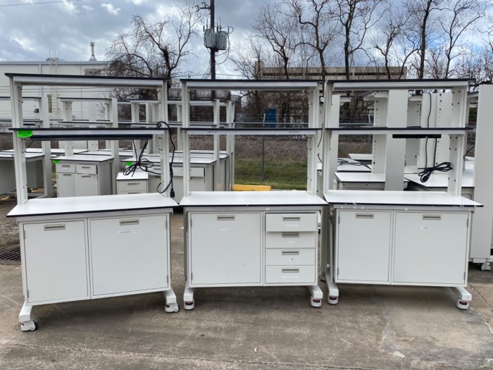 (3) Assorted Laboratory Desk for sale