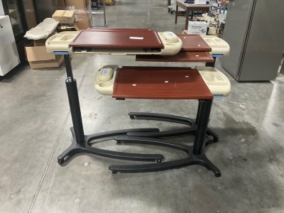 (3) Hill-Rom Overbed Tables for sale