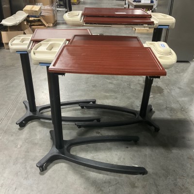 (3) HILL-ROM OVERBED TABLES for sale