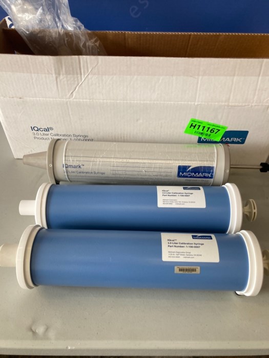 (3) Midmark IQcal 3.0 Liter Calibration Syringes for sale