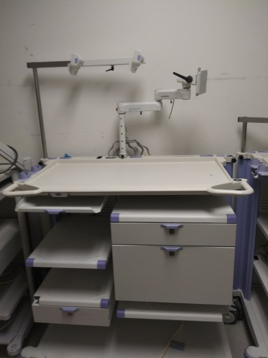 (3) Olympus Carts (2) Monitors for sale