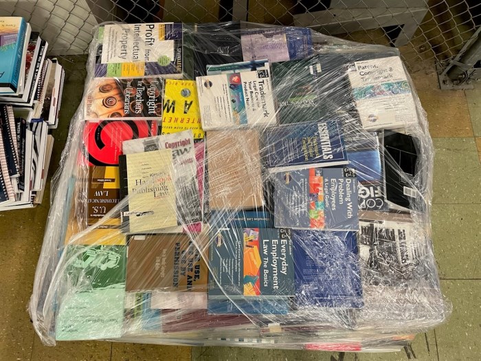 3 Pallets of Assorted Books for sale