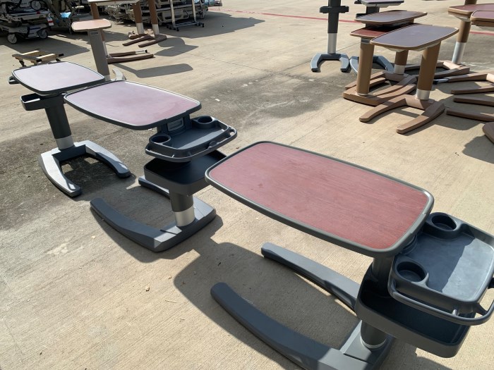 (3) STRYKER OVERBED TABLE for sale