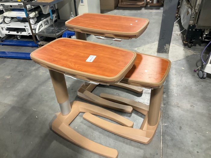 (3) STRYKERS OVERBED TABLES for sale