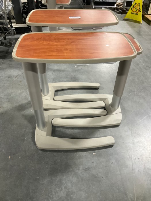 (3) STRYKERS OVERBED TABLES for sale