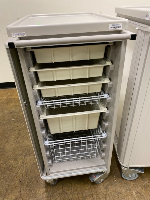 (4) Innerspace Medical Hospital Rolling Carts with Pull Out Drawers for ...