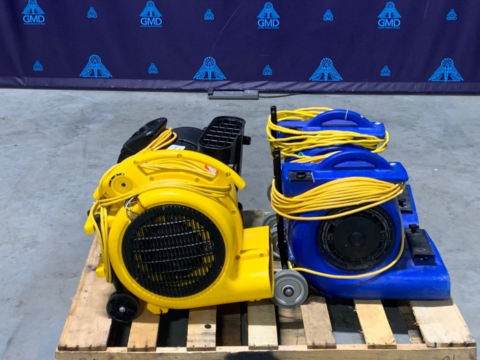 (4) Mixed Blowers ( Tennant, Dayton, Wind Handler) for sale
