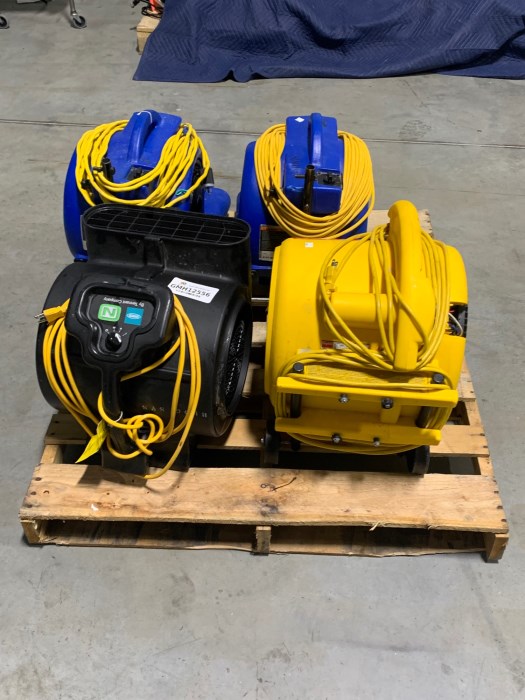 (4) Mixed Blowers ( Tennant, Dayton, Wind Handler) for sale