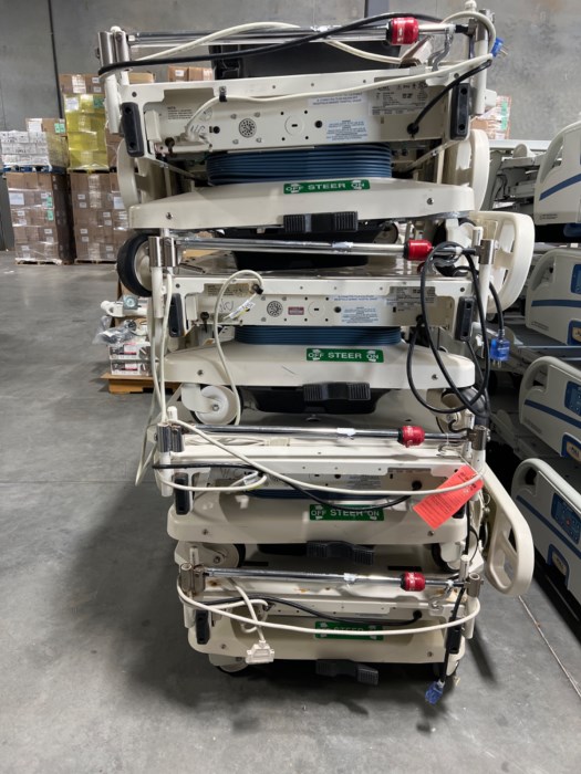 (4) STRYKER SECURE II PATIENT BEDS for sale