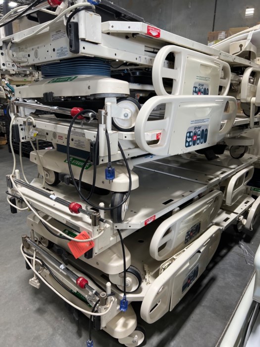 (4) STRYKER SECURE II PATIENT BEDS for sale