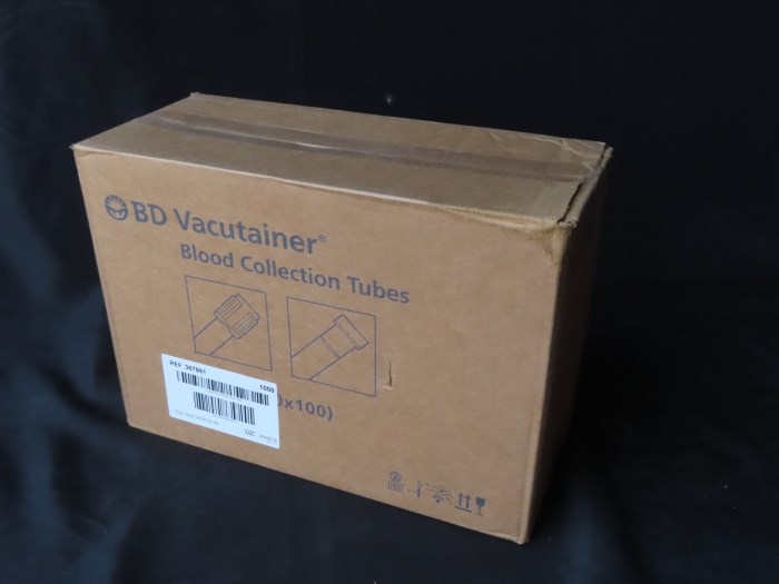 5 CASES OF BD Vacutainer EDTA Tubes REF 367861 for sale