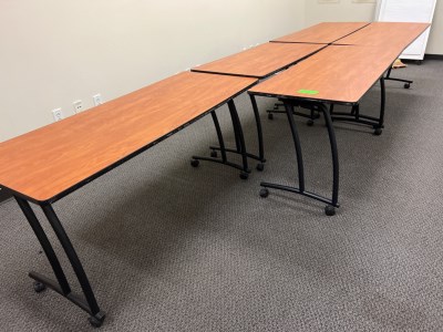 (5) Heavy Duty Office Desk Tables for sale