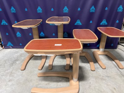(5) STRYKER OVER BED FOOD TABLES for sale