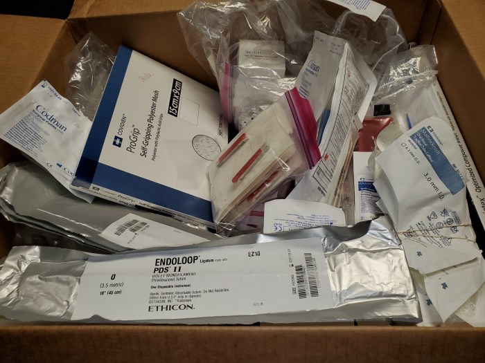 (7) Boxes of “Expired” Medical Supplies for sale