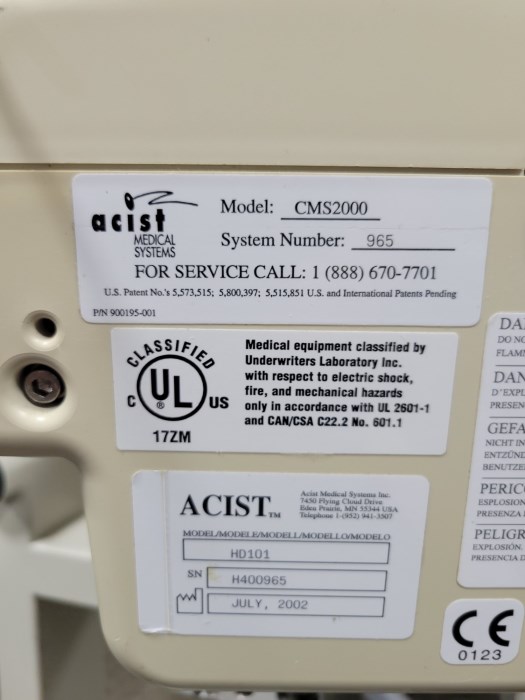 Acist CMS2000 Angio Injector for sale