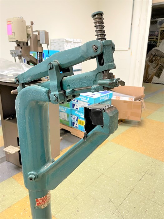 Acme Model 706 Flat and Saddle Foot Operated Stapler for sale