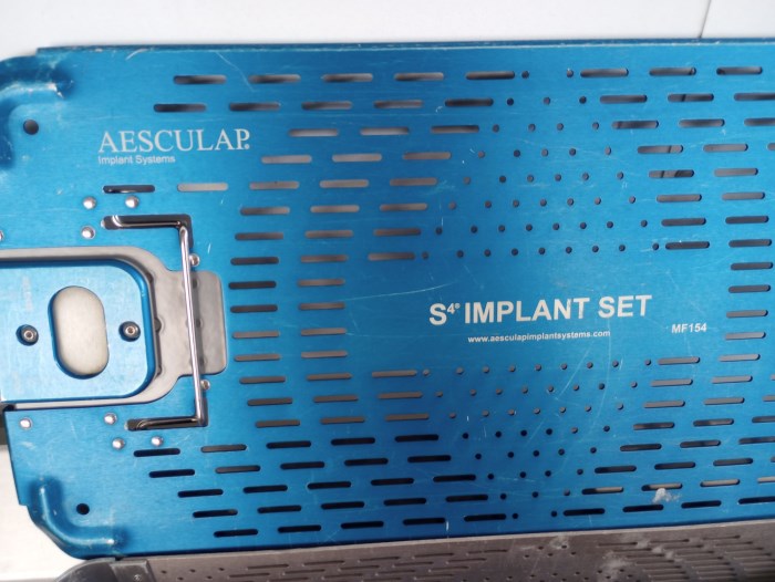 Aesculap S4 MF154 Implant Set for sale