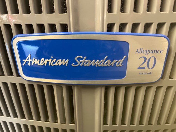 American Standard Allegiance 20 AccuLink Air Conditioning Unit for sale