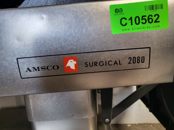 Amsco 2080 Surgical Table (Accessories available at discounted price ...