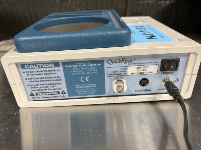 American Optisurgical AOI ARN-2010 Quick Rinse System for sale