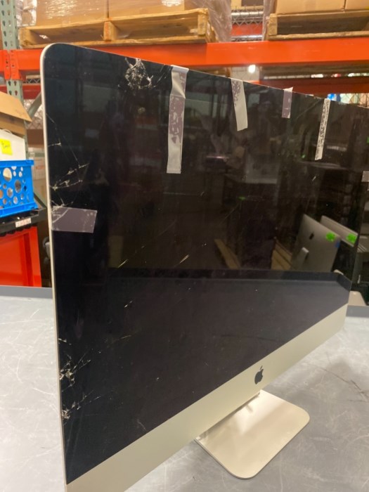 Apple iMac computer with cracked screen for sale