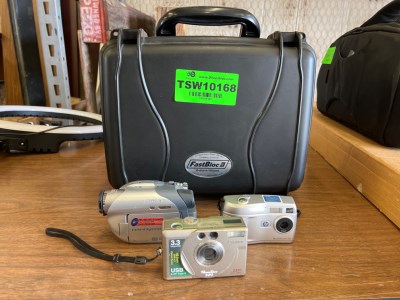Assorted Cameras & FastBloc Travel Case for sale