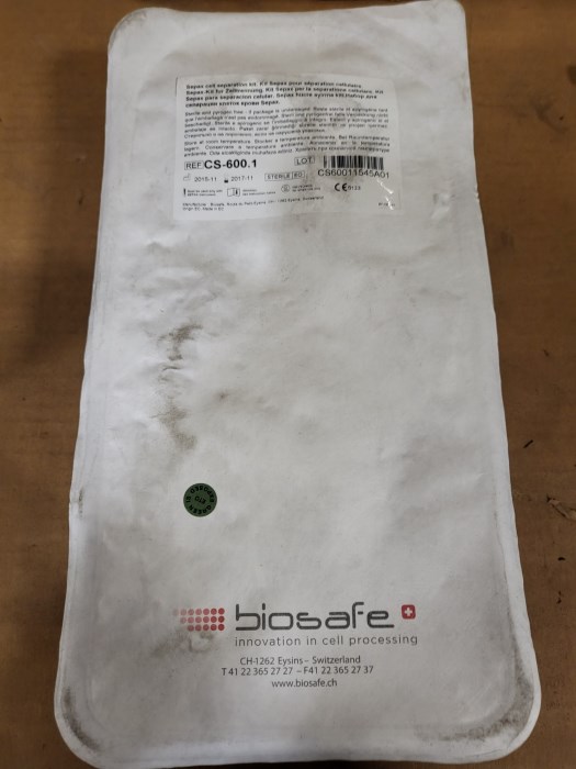 Assorted consumable 60 Ml syringes & sepax cell Separation Kit for sale