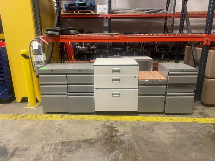 Assorted Filing Cabinets and Office Tables *Lot of 13* for sale